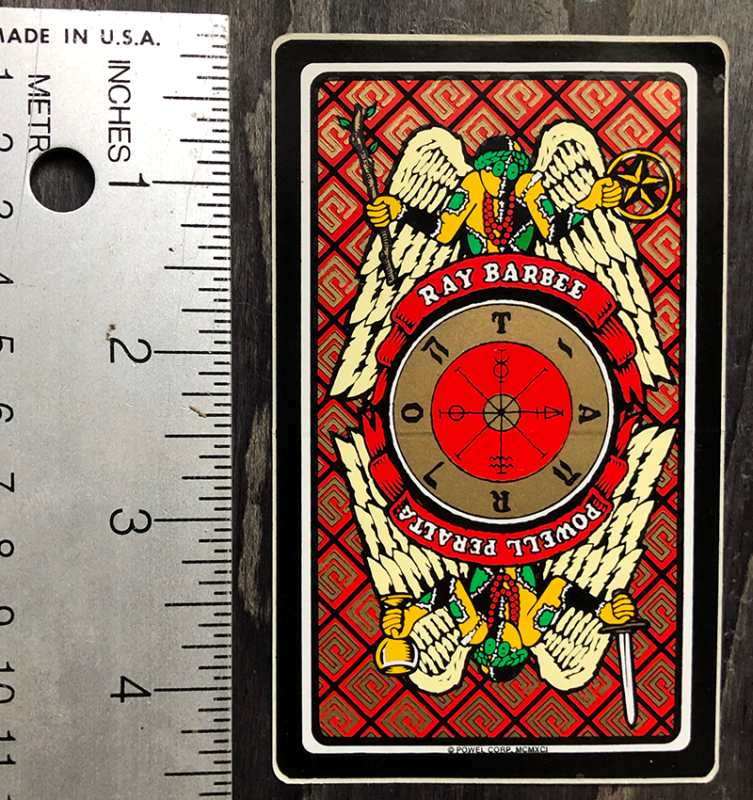 Vintage - Powell Peralta Ray Barbee Tarot Card Sticker - SellerDoor