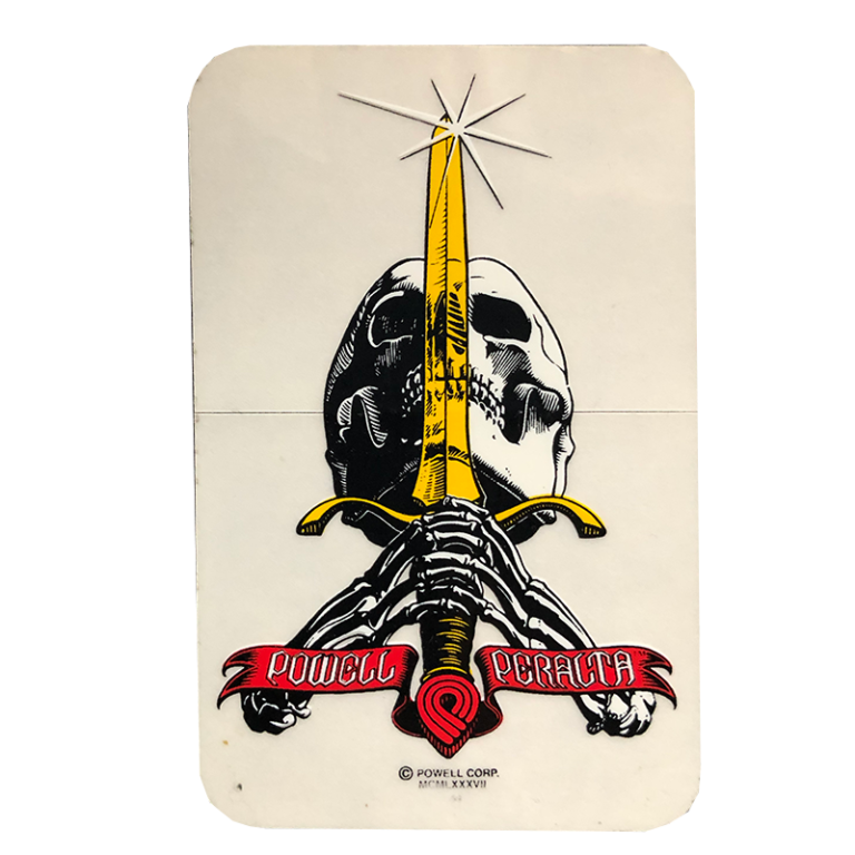 Vintage - Powell Peralta Skull and Sword Sticker - SellerDoor