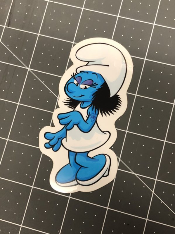 Original Smurfette sticker - SellerDoor