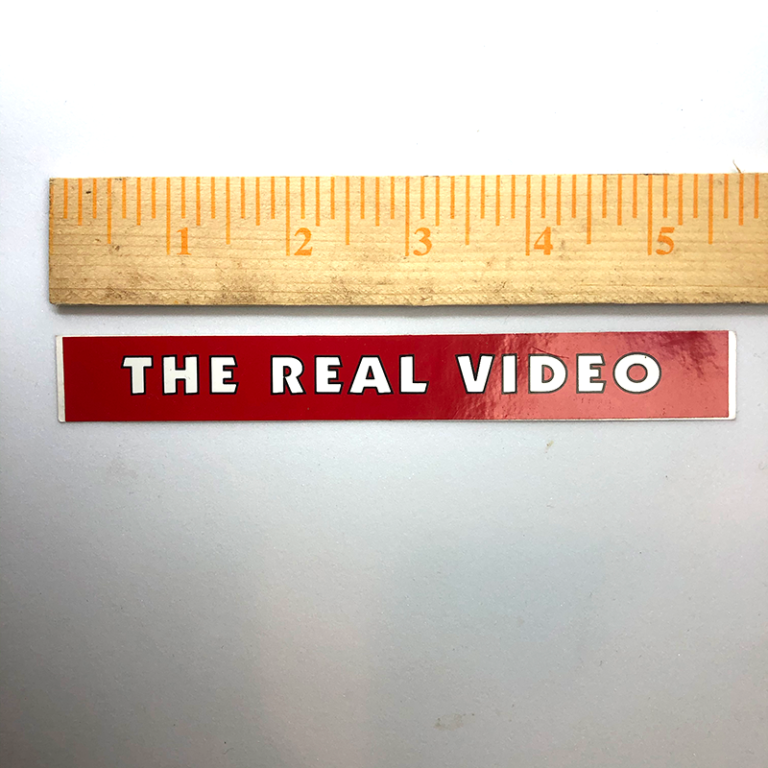 Vintage - Real skateboards The Real Video Sticker - SellerDoor