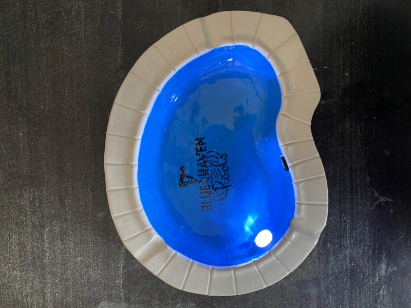 ROSSMOOR SHAPED POOL ASHTRAY W LED LIGHT - SellerDoor