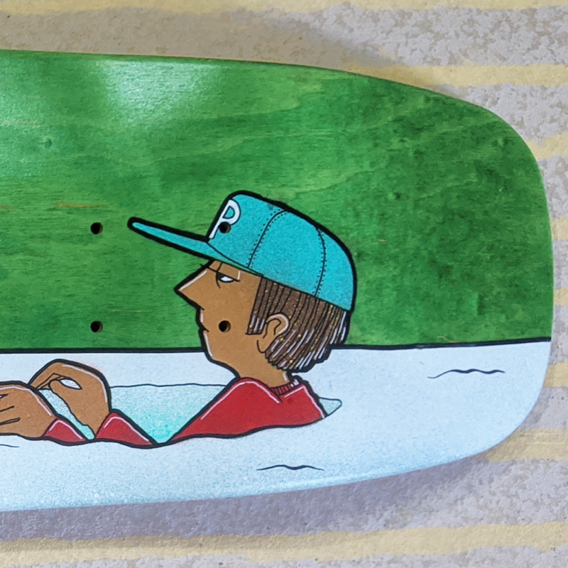 Hand-painted Branden Howard am appreciation Platipus deck by R.B ...